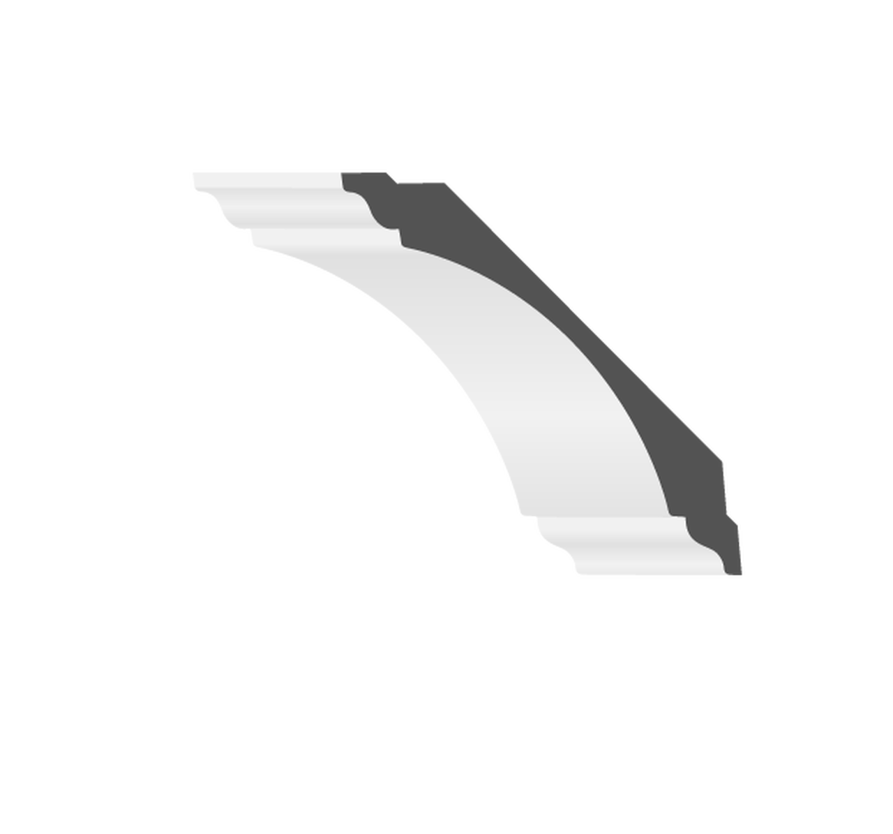 MDF Cove 8 Crown Moulding (16' Lengths)